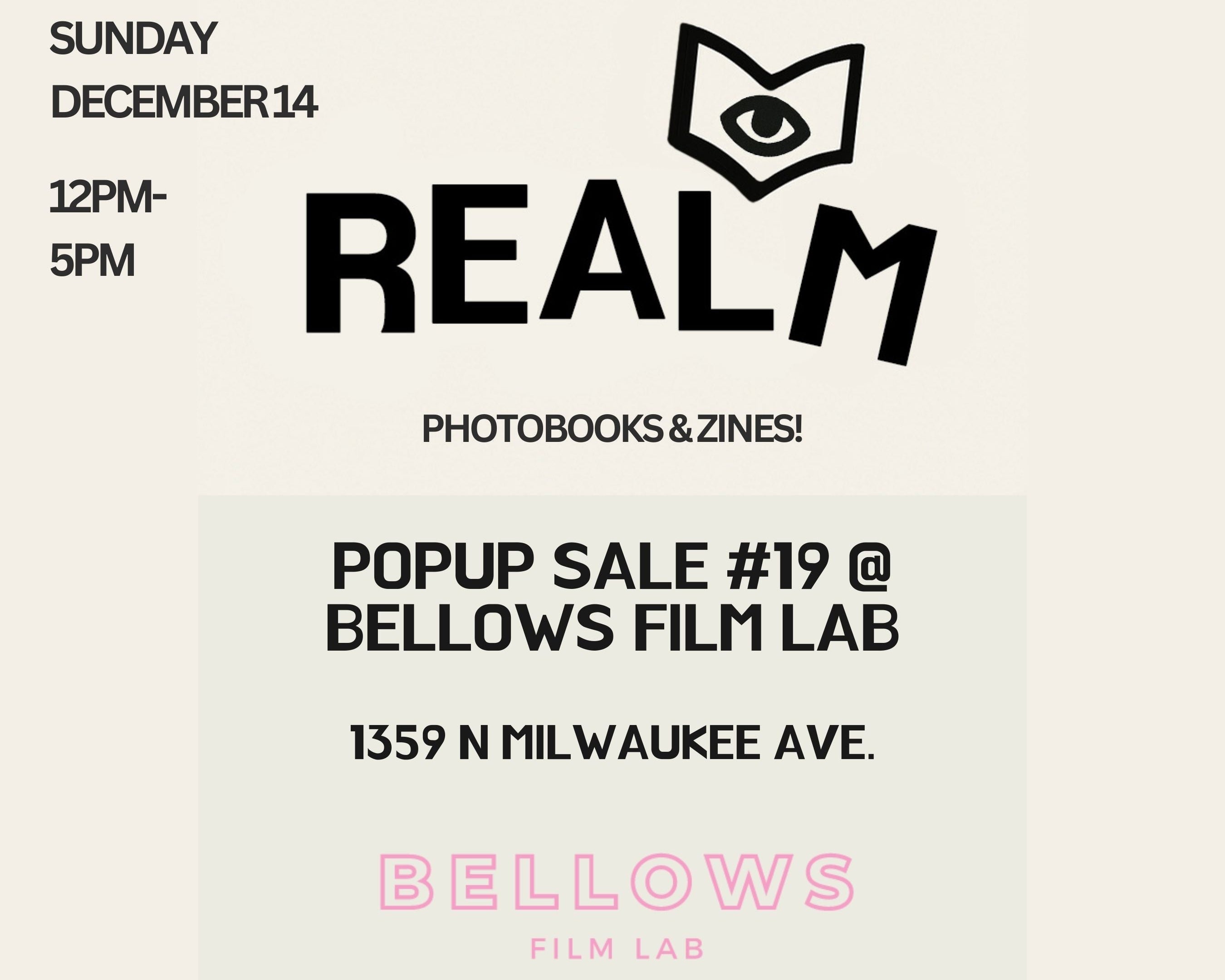 Realm Books Pop-Up – Bellows Film Lab